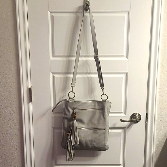 Sorial | Bags | Sorial Gray Crossbody Leather Bag | Poshmark